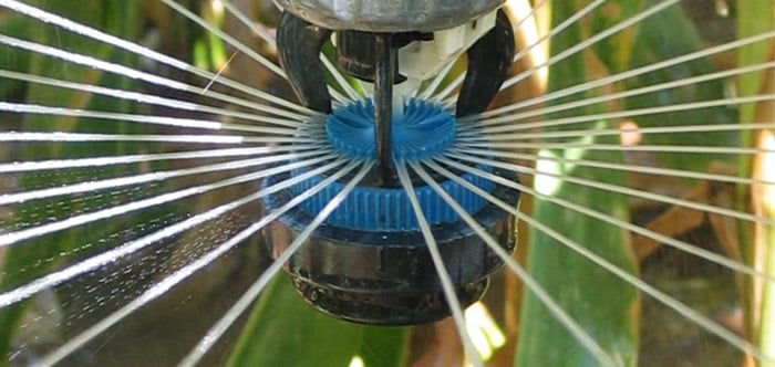 Tipos de aspersores y sus características.